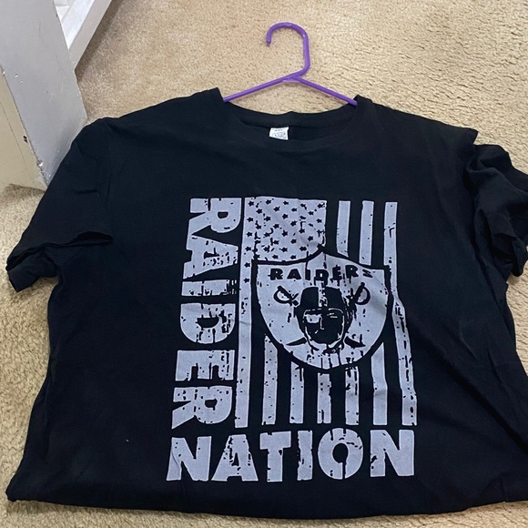 Shirts | Raider Nation Mens Black Tshirt | Poshmark